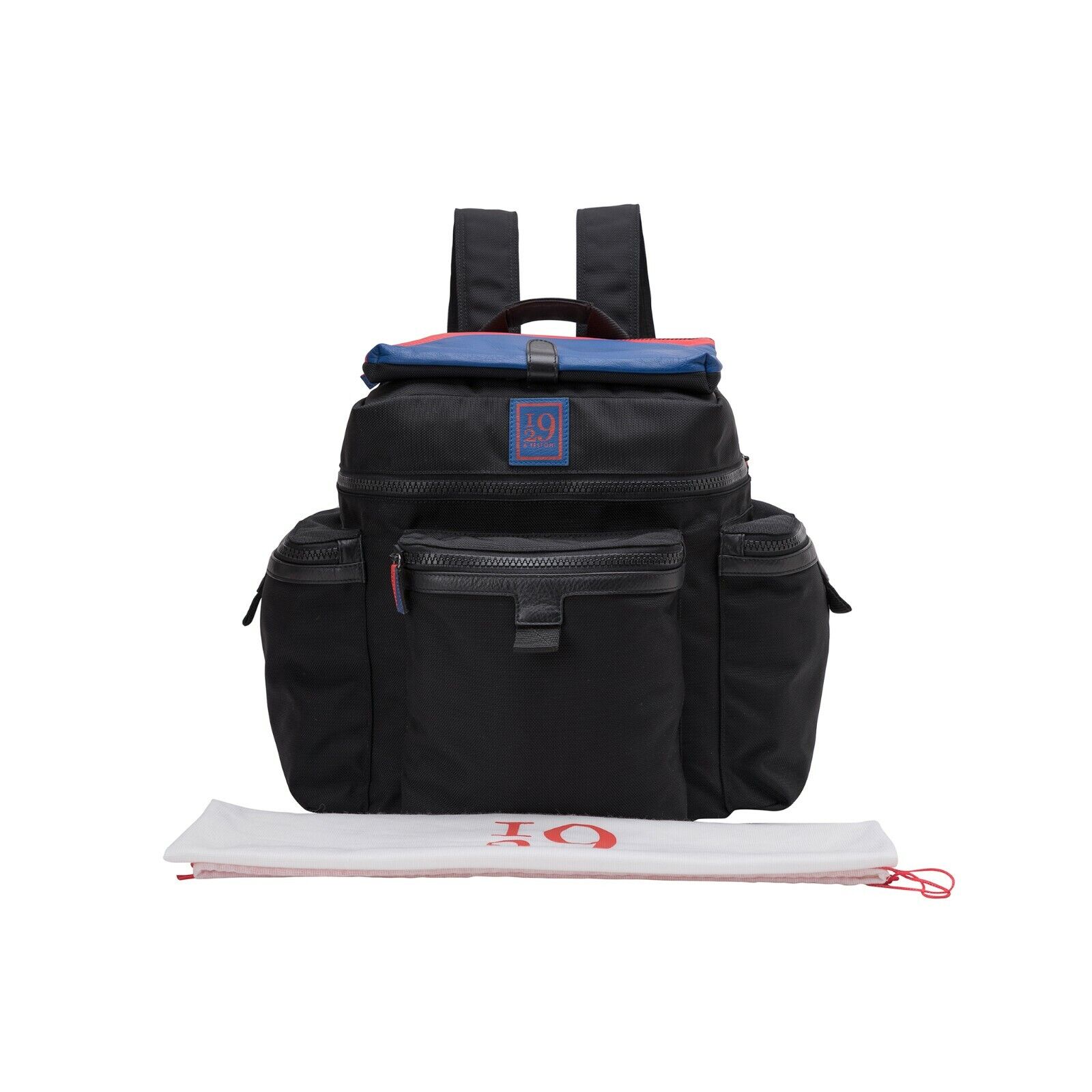 $599 Testoni Bologna Sport Backpack Black Detachable Pochette Calf + F